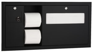B-3091.MBLK ADA Toilet Tissue, Seat-Cover Dispenser and Waste Disposal ...
