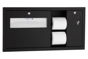 B-3092.MBLK ADA Toilet Tissue, Seat-Cover Dispenser and Waste Disposal ...