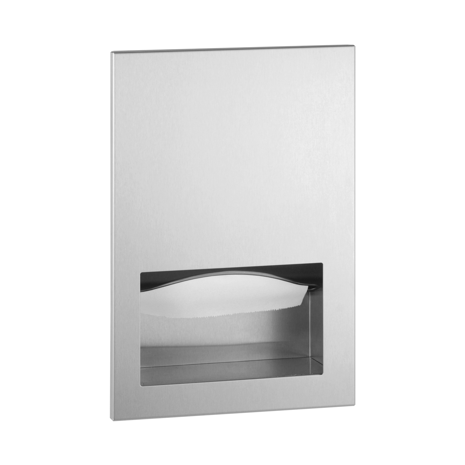 B-35903 Recessed Paper Towel Dispenser, Friction-Catch, Satin Finish ...