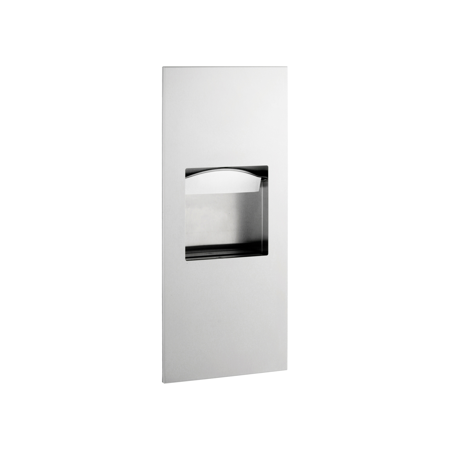 B-36903 Recessed Paper Towel Dispenser and Waste Receptacle, Satin ...